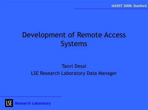 Ppt Development Of Remote Access Systems Powerpoint Presentation Free Download Id6739081