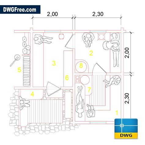 Sauna Dwg In Autocad D Drawing Dwgfree Cad Hot Sex Picture