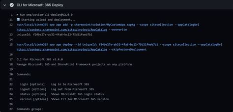 Bug Report Spo App Add Does Not Return App Id Only Anymore Issue Pnp Cli Microsoft