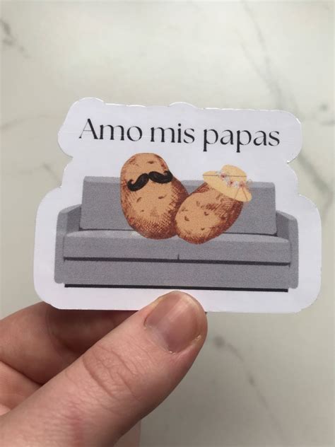 Amos Mi Papas Spanish Joke Sticker Etsy