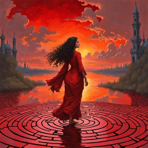 Red Paths Ai Generated Artwork Nightcafe Creator