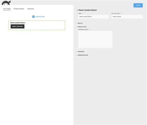 Reset Location Button Field Geolocation For Ninja Forms