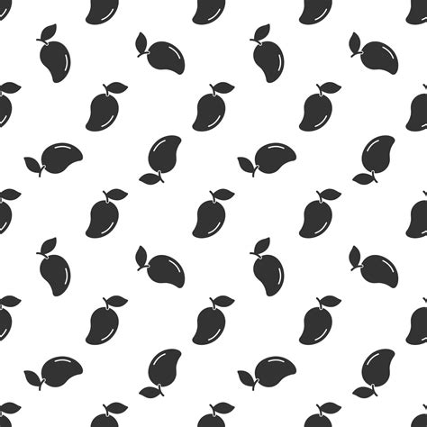 Black Mango Seamless Pattern Background 12946153 Vector Art At Vecteezy