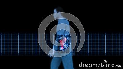 Security X Ray Scanner Man With Gun Stock Footage Video Of Loopable Security