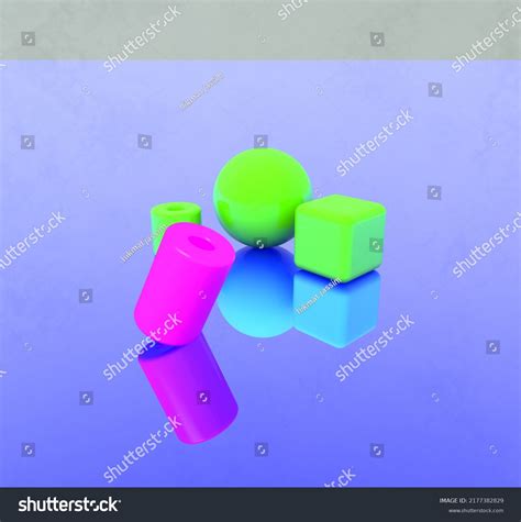 Cube Sphere Cylinder Shapes Engineering Stock Illustration Shutterstock