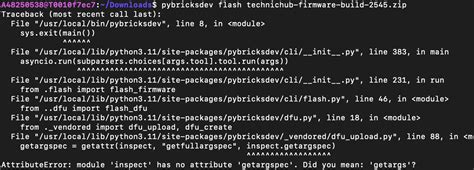 Bug Pybricksev Flashing Not Working · Issue 973 · Pybrickssupport