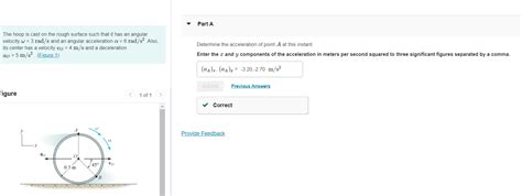 Solved The Hoop Is Cast On The Rough Surface Such That It Chegg
