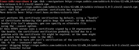 Zabbix 6 Agent Repository Ssl Certificate Problem Zabbix Forums