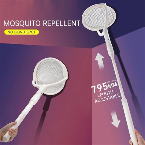 Rotating Head Rechargeable Electric Fly Swatter Electric Fly Swatter