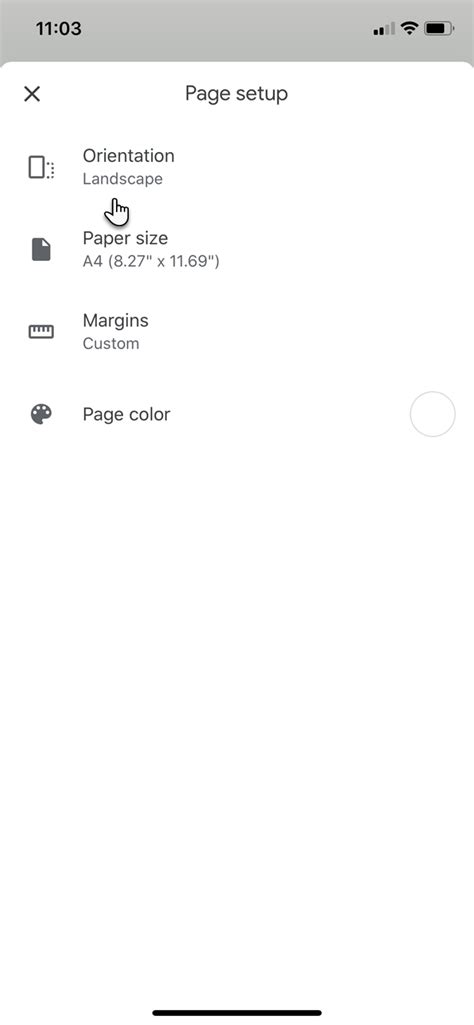 How To Change The Page Orientation In Google Docs To Landscape