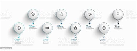 8가지 옵션 단계 또는 프로세스가 있는 인포그래픽 디자인 템플릿 0명에 대한 스톡 벡터 아트 및 기타 이미지 0명 개념