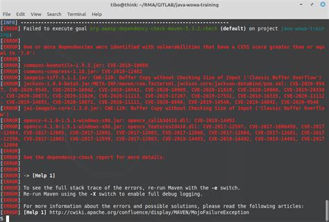 OWASP Dependency Check For Java Cylab Be