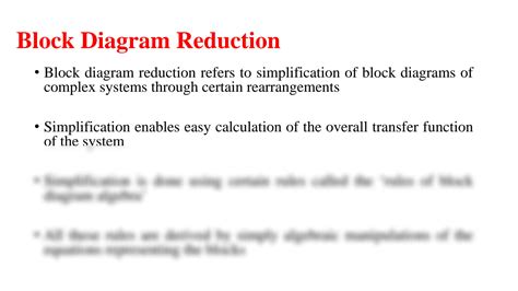 SOLUTION Block Diagram Reduction Linear Control Theory Studypool
