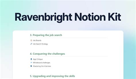 ravenbright notion kit free ui ux designer growth resources notion