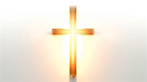 Free Photo 3d Rendering Of Cross With Light