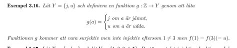 Surjektiv Funktion And Injektivt Exempel Matematikuniversitet