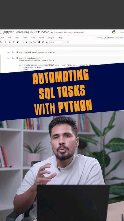 Automating Sql Tasks Using Python Python Sql Programming Youtube