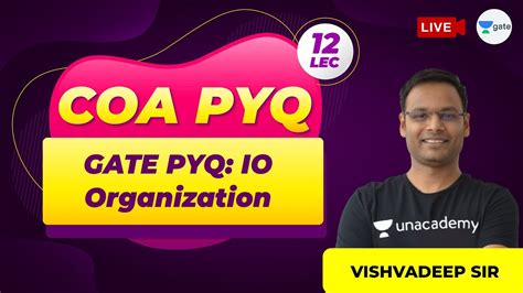 Gate Pyq Io Organization Coa Pyqs L12 Gate Cseit 2021 Exam Youtube
