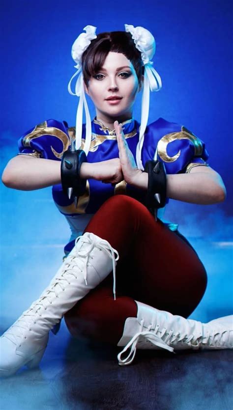 Cosplay Chun Li Chun Li Photoshoot Chun Li White Outfit Jannet