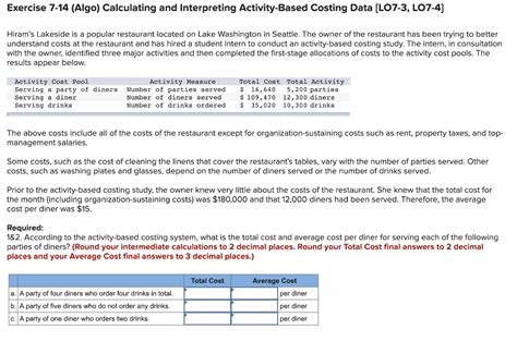 solved exercise 7 14 algo calculating and interpreting
