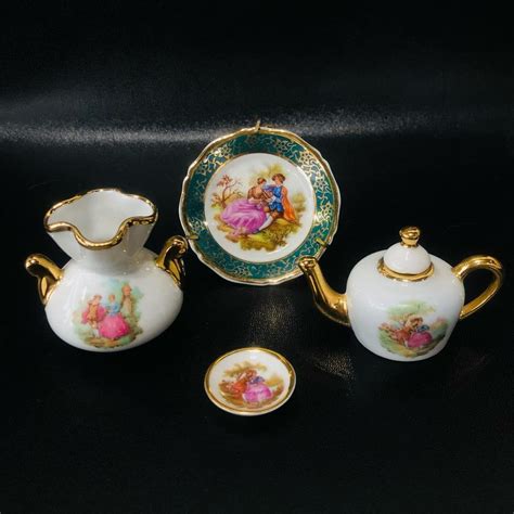 프랑스 리모지 명화 미니어처 4종 1셋트 할인 헬로마켓