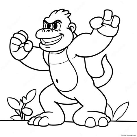 Dixie Kong Coloring Page 60713 48047