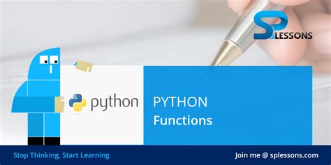 Python Functions SPLessons