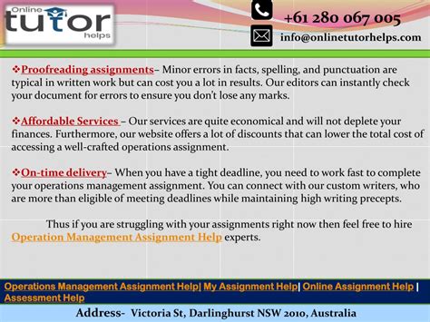 Ppt Operations Management Assignment Help Ppt Powerpoint Presentation