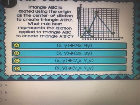 Answered Triangle Abc Is Dilated Using The… Bartleby