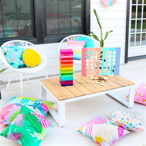 Diy Rainbow Wood Stacking Game A Kailo Chic Life