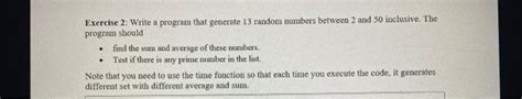 Solved Exercise1 A Write A Program That Implement A Chegg