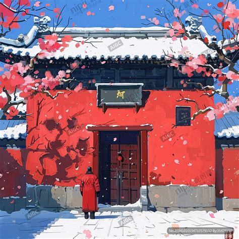 Ai创作图恭王府插画 北大插画 文殊院插画 故宫风景插画 雍和宫插画 状元门插画 门楼插画 插画古建 红宫墙插画 古风故宫插画 十三陵插画