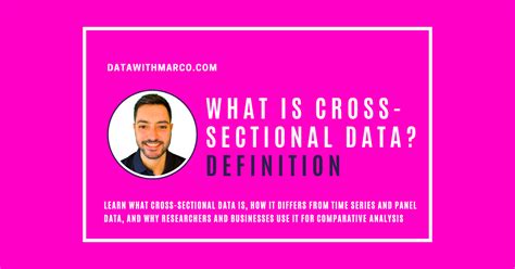 What Is Cross Sectional Data