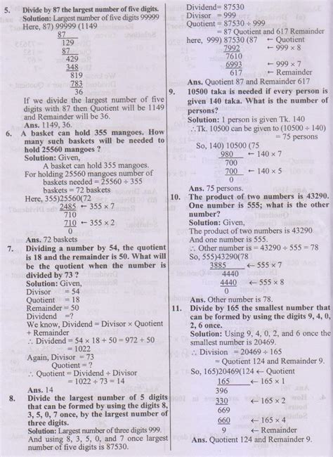 Math Boss Bd Elementary Mathematics Class 5 English Version Solutions Nctb Chaptrer 2
