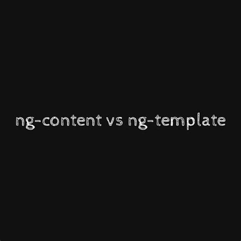 Ng Content Ng Template