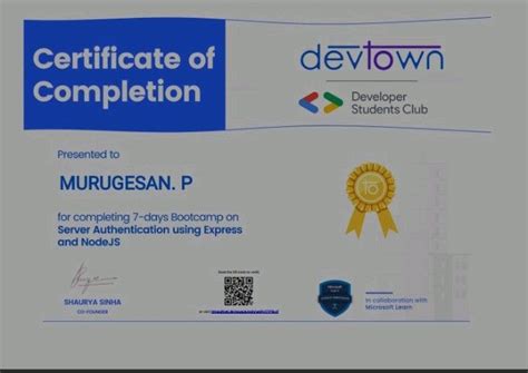 Devtown Javascript Mongodp Backendwebdevelopment Murugesan P