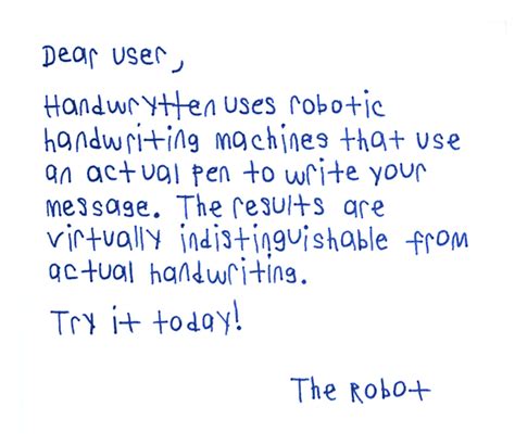 Features Custom Handwriting Styles And Inserts Handwrytten