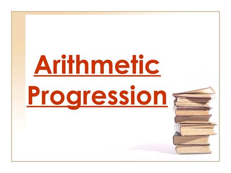 Arithmetic Progression Ppt