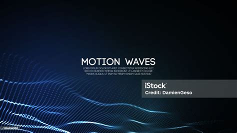 3d 빛나는 추상적 인 디지털 웨이브 입자 미래의 벡터 일러스트입니다 Hud 요소입니다 기술 개념입니다 추상적인 배경입니다 0명에 대한 스톡 벡터 아트 및 기타 이미지