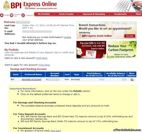 How To Monitor Your Bank Statement Of Account In BPI Online Banking