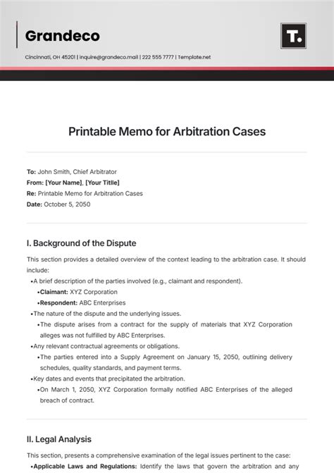 Free Arrest Memo Format Template To Edit Online