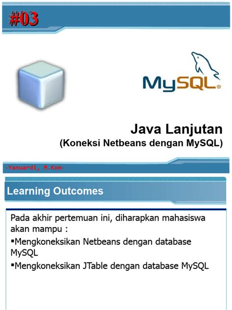 Java Lanjutan 03 Koneksi Netbeans Mysql Pdf