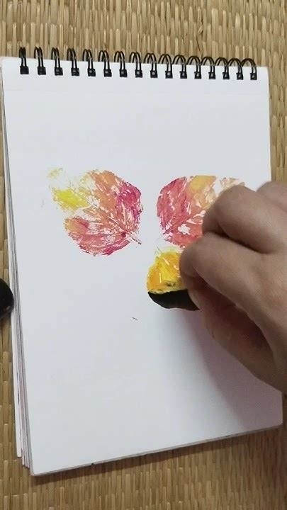 Leaf Print Butterfly 🦋 Butterfly Printing Viral Shorts Youtube
