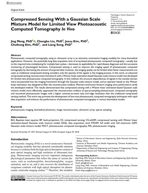Pdf Compressed Sensing With A Gaussian Scale Mixture Model For