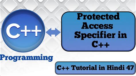 Protected Members And Protected Access Specifier In Inheritance C Tutorial For Beginners 47