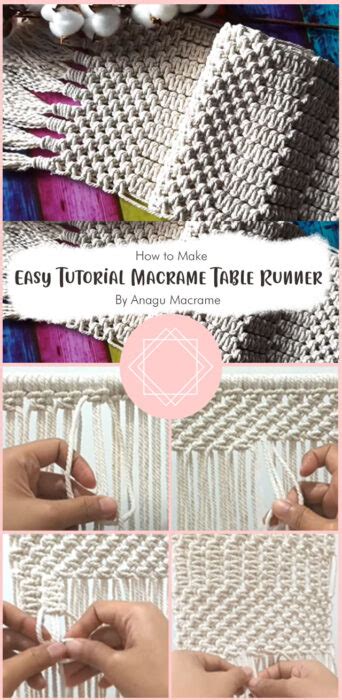 Useful DIY Macrame Table Runner Free Tutorial Ideas Carolinamontoni Com