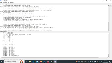 Getting Error While Optimizing Power Amplifier Using Ads2022 Forum