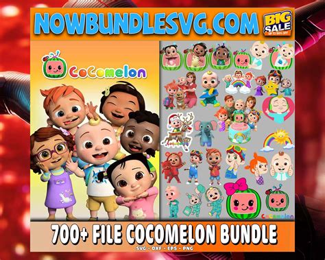 Cocomelon Svg Bundle 700 Files Cocomelon Svg For Cricut Etsy