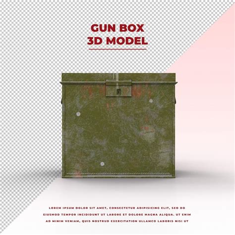 Premium Psd Gun Box
