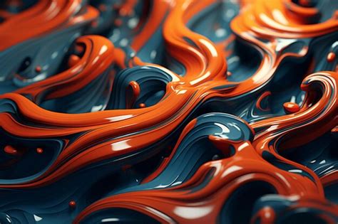 Premium Photo D Abstract Flow Background